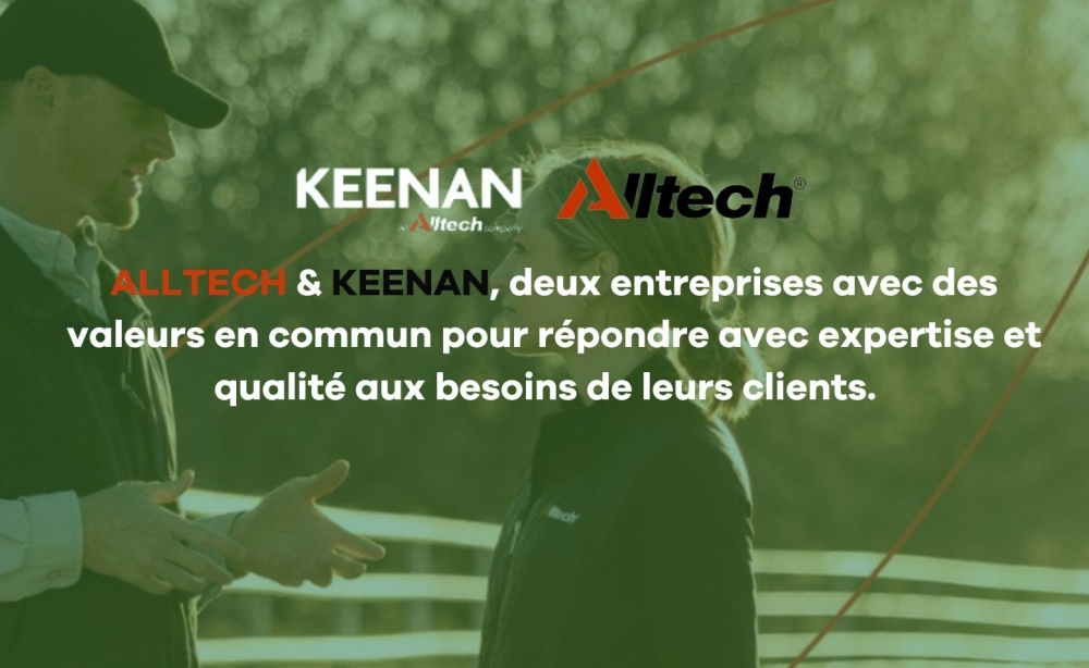 ALLTECH & KEENAN, deux entreprises avec des valeurs en commun.
