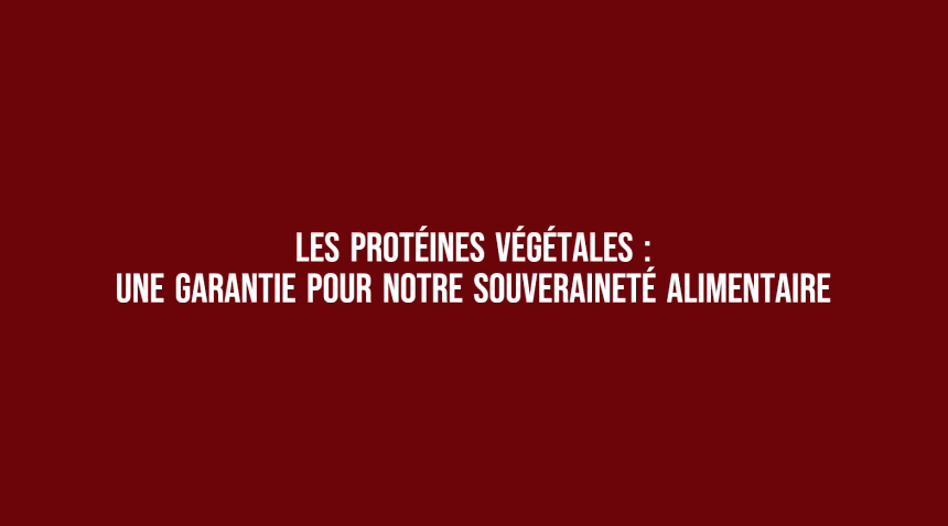 Replay - Les protéines végétales : une garantie pour notre souveraineté ...